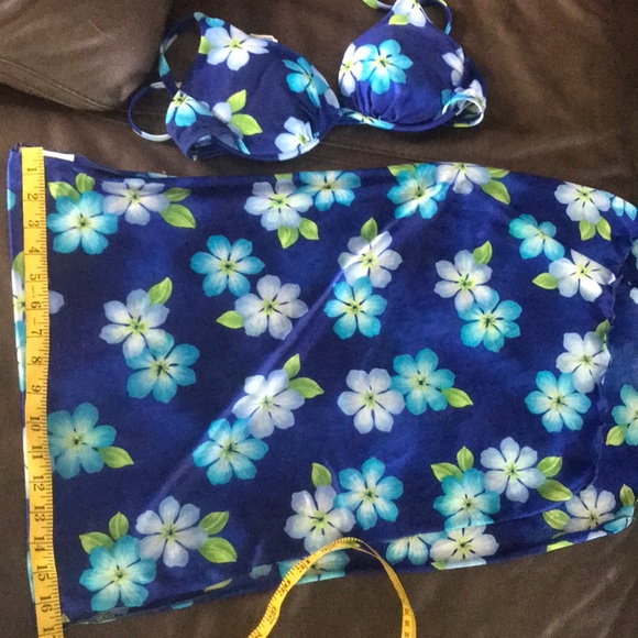 Catalina | Swim | Cobalt Blue Bathing Suit Top Wrap Coverup | Poshmark